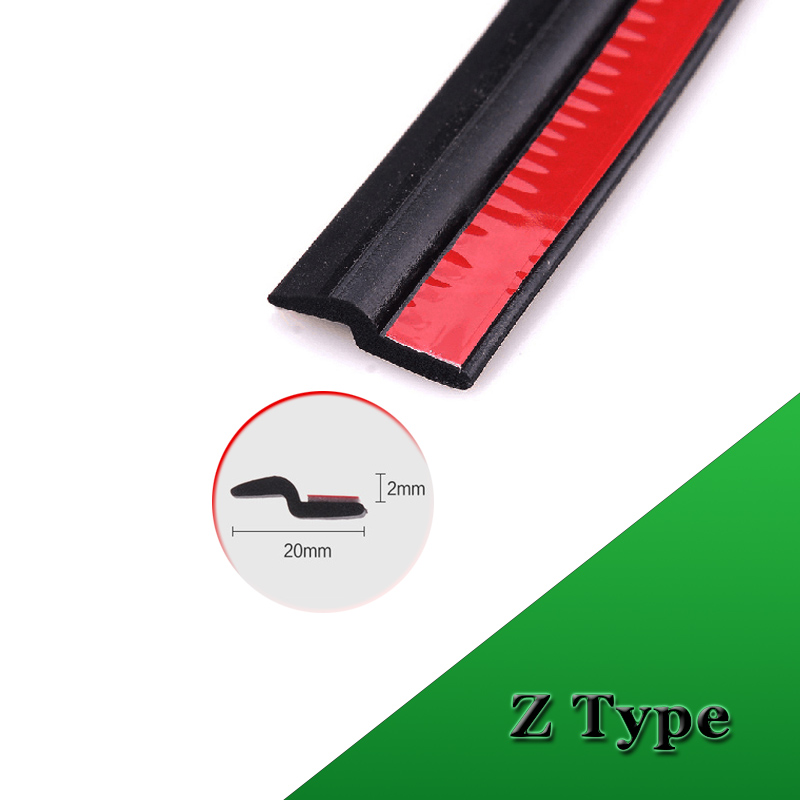 4m B P Z D Shape Type Car Door Seal Strip Epdm Rubber Noise Insulation