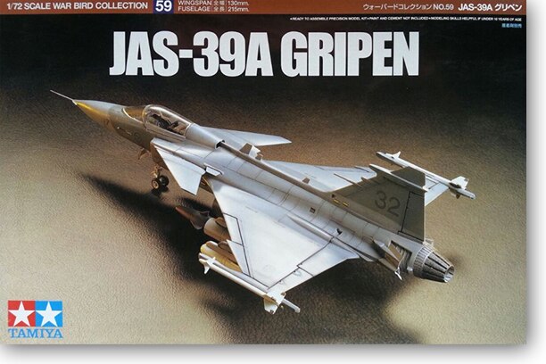1/72 โมเดลเครื่องบิน Jas 39 Gripen Tamiya #60759, Plastic model kit ...