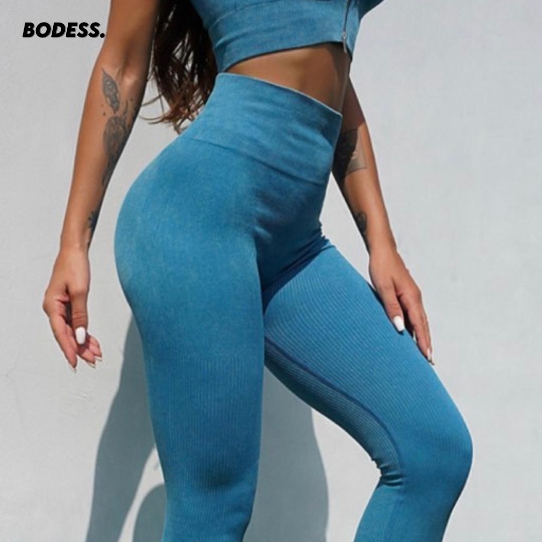 BODESS 'SCULPTED' Ribbed Leggings กางเกงเลกกิ้งยกกระชับก้นให้ดูเด้ง และ ...