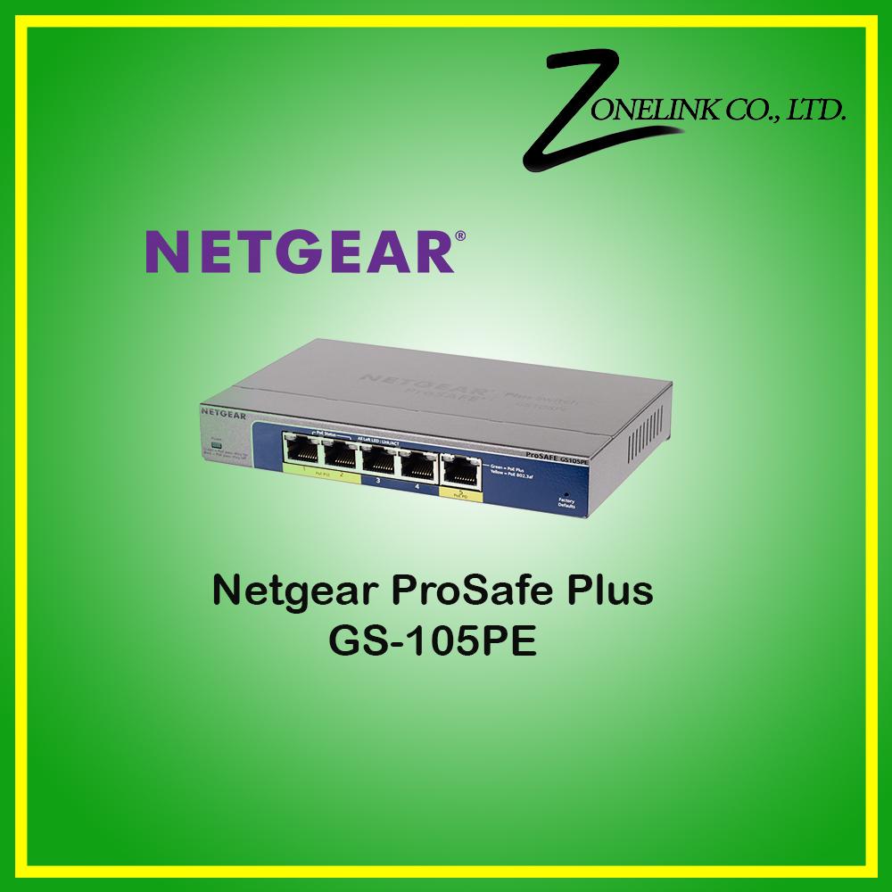 GS105PE — 5 Port Gigabit Ethernet PD-Powered/PoE Pass-thru Smart ...