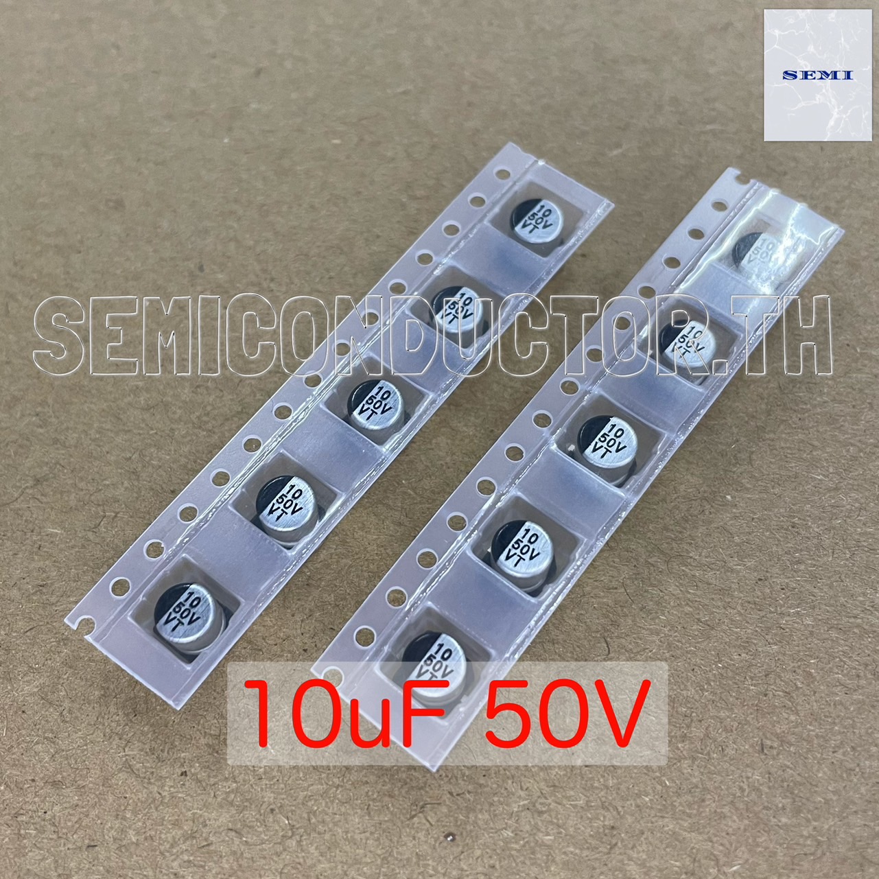 10ตัว C 10uF 16V 35V 50V VT UT RVT SMD Electrolytic Capacitor ตัวเก็บ ...