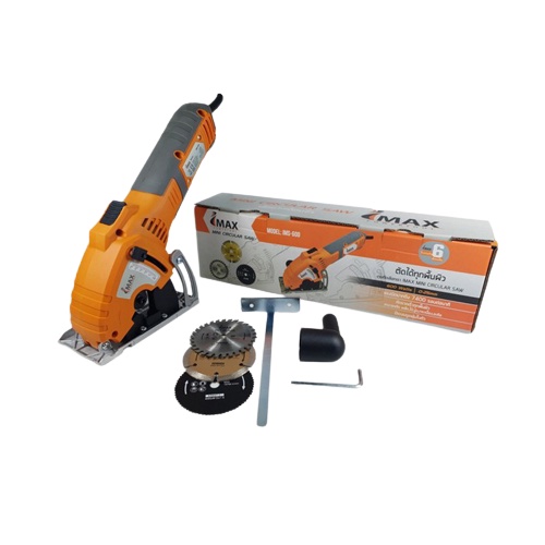IMAX เลื่อยวงเดือนจิ๋ว IMS-600 600w ตัดไม้ ปูน กระเบื้อง ได้ทุกพื้นผิว Mini Circular Saw เลื่อย ...