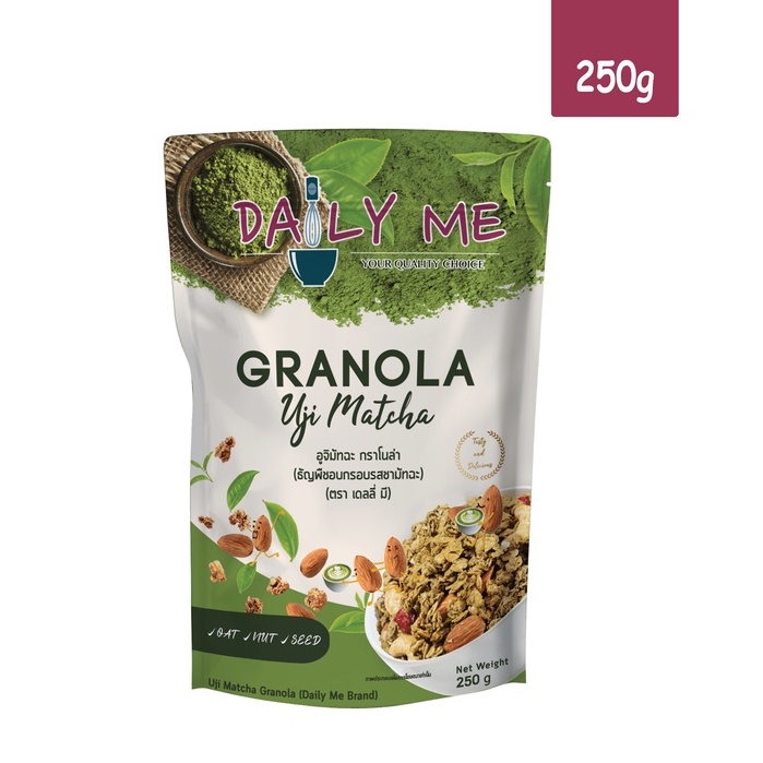 Daily Me เดลลี่มีกราโนล่ารสมัทฉะ (แบบถุงซิปล็อค) ขนาด 250 กรัม - ร้าน ...