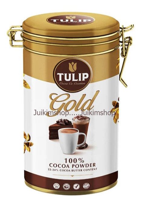 ทิวลิป โกลด์ ผงโกโก้แท้ TULIP GOLD 100% Cocoa Powder 400 ก. แบบกระป๋อง ...