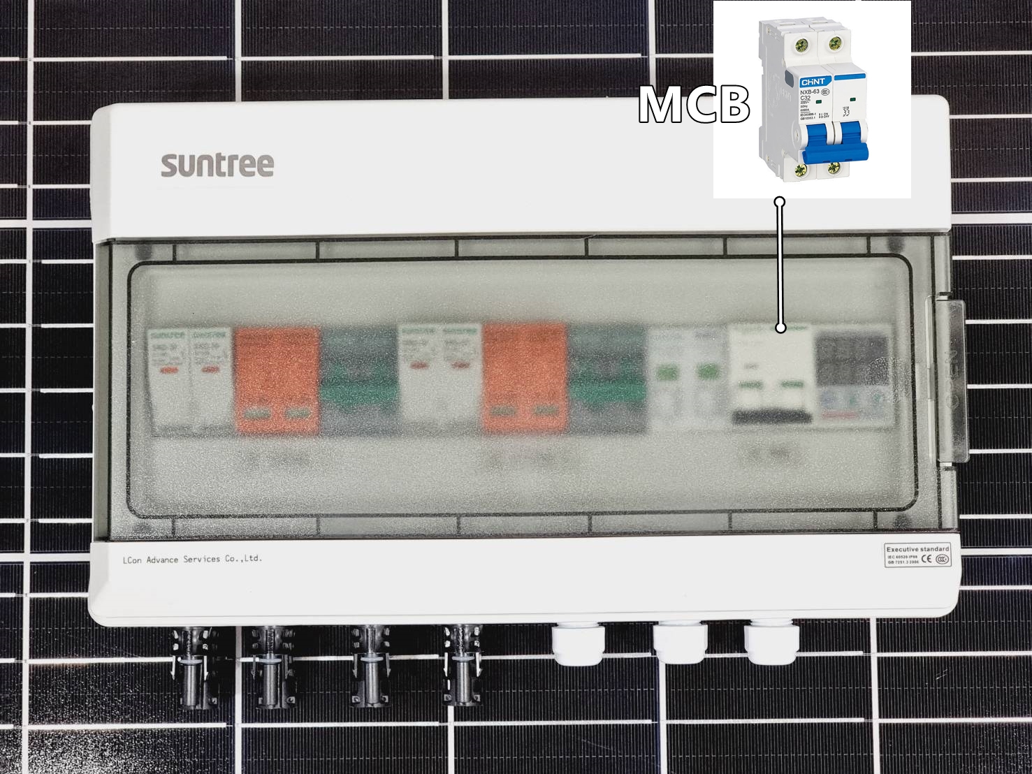 ตู้คอมบายเนอร์ OnGrid AC-DC Combiner box 2String สำหรับระบบออนกริดขนาด ...