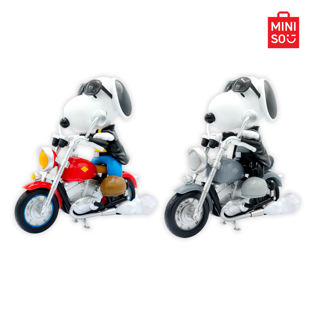 MINISO กล่องฟิกเกอร์โมเดล Snoopy Motorcycle Blind Box Figure - มินิโซ ...