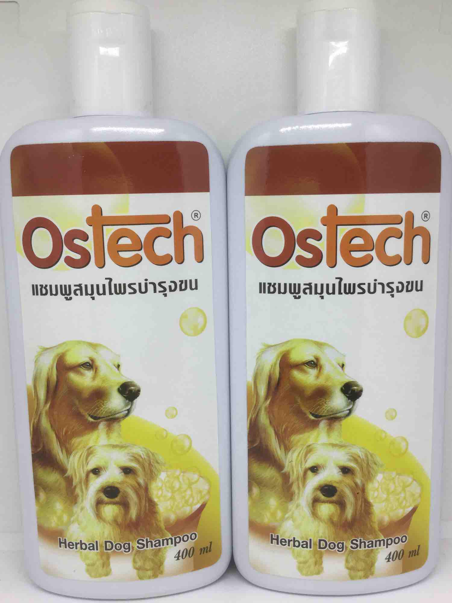 แชมพูสมุนไพรบำรุงขน Ostech ขนาด 400 มล.จำนวน 2 ขวด - AomsinShop - ThaiPick