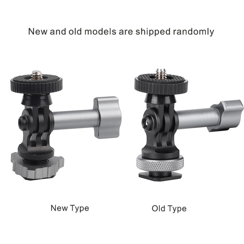 Hot Shoe to 1/4IN Screw Adapter Base 180 Degree Movement Expansion ...