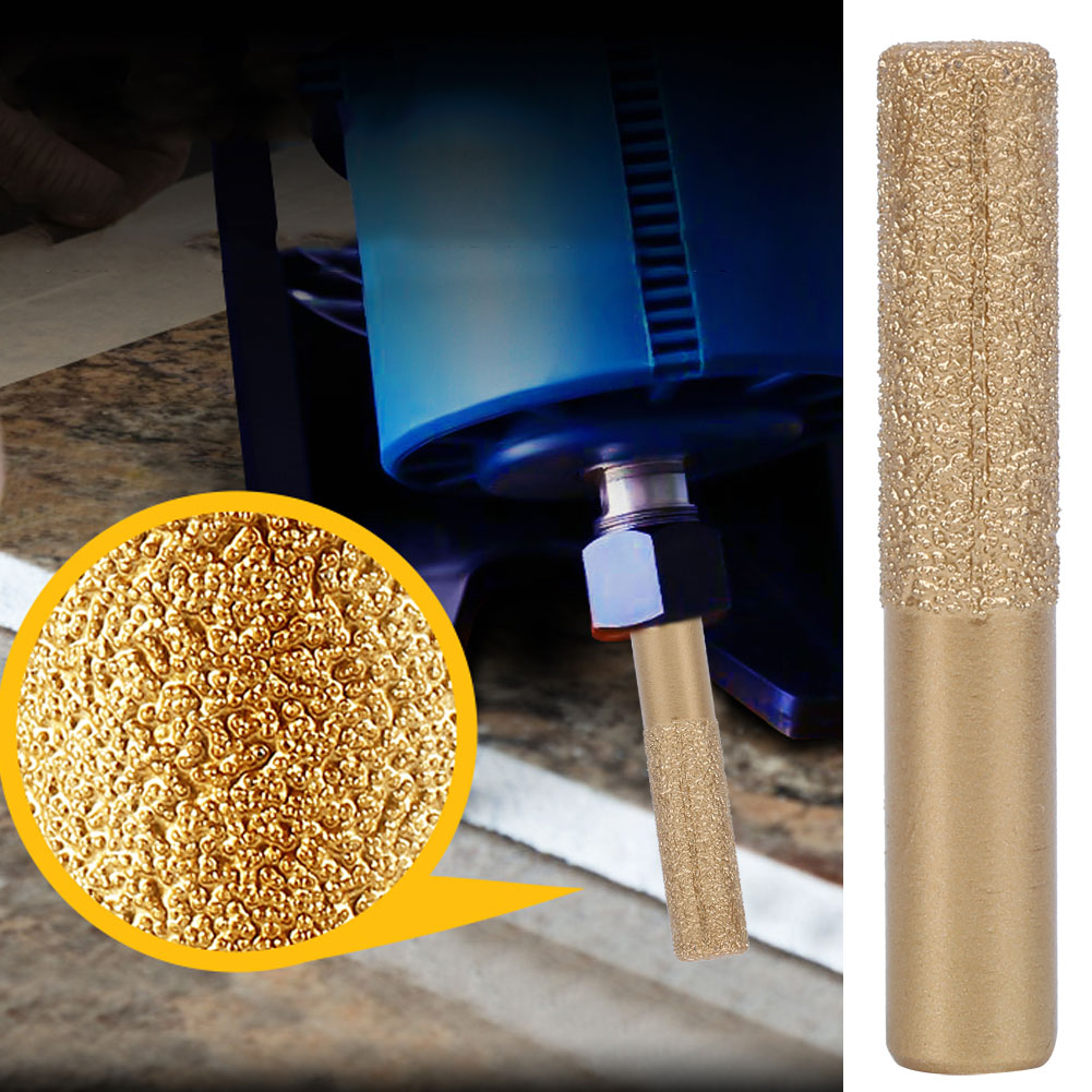 เพชร Router Bits เพชรบัดกรีล้อขรุขระ Router Bit Golden Straight Shank ...