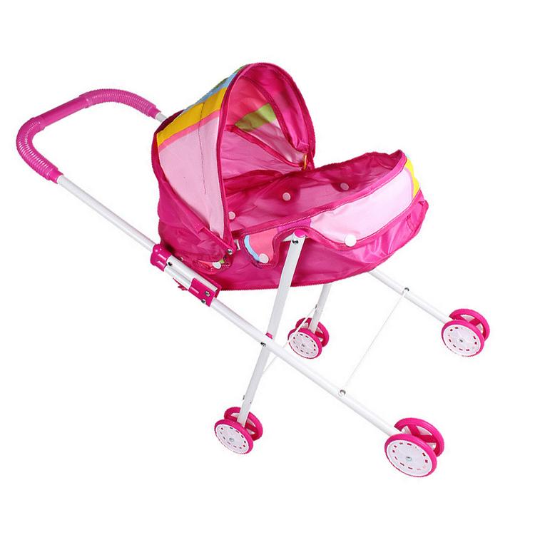 Stroller Toys for Toddlers Foldable Doll Pram with Dual Wheels Kids ...