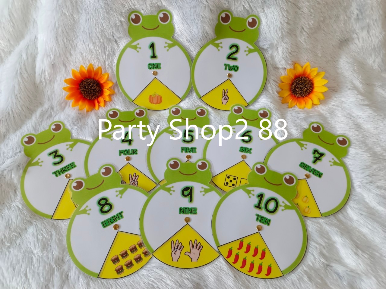 สื่อการสอนทำมือ Number Spinners (1-10) #สินค้าพร้อมส่ง | Lazada.co.th