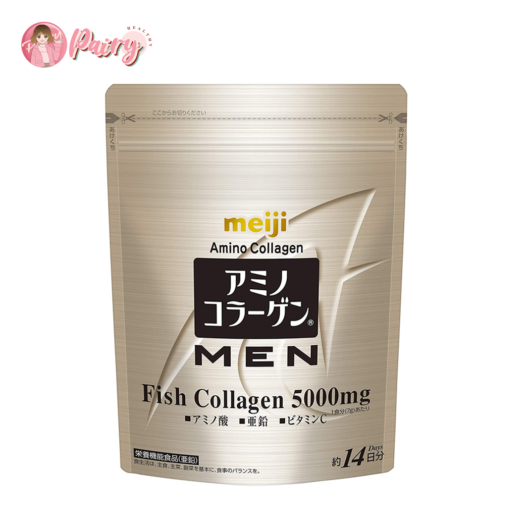 (Meiji MEN) เมจิ เมน คอลลาเจนเปปไทด์ 5,000 มก. Amino Collagen สูตรพิเศษ ...