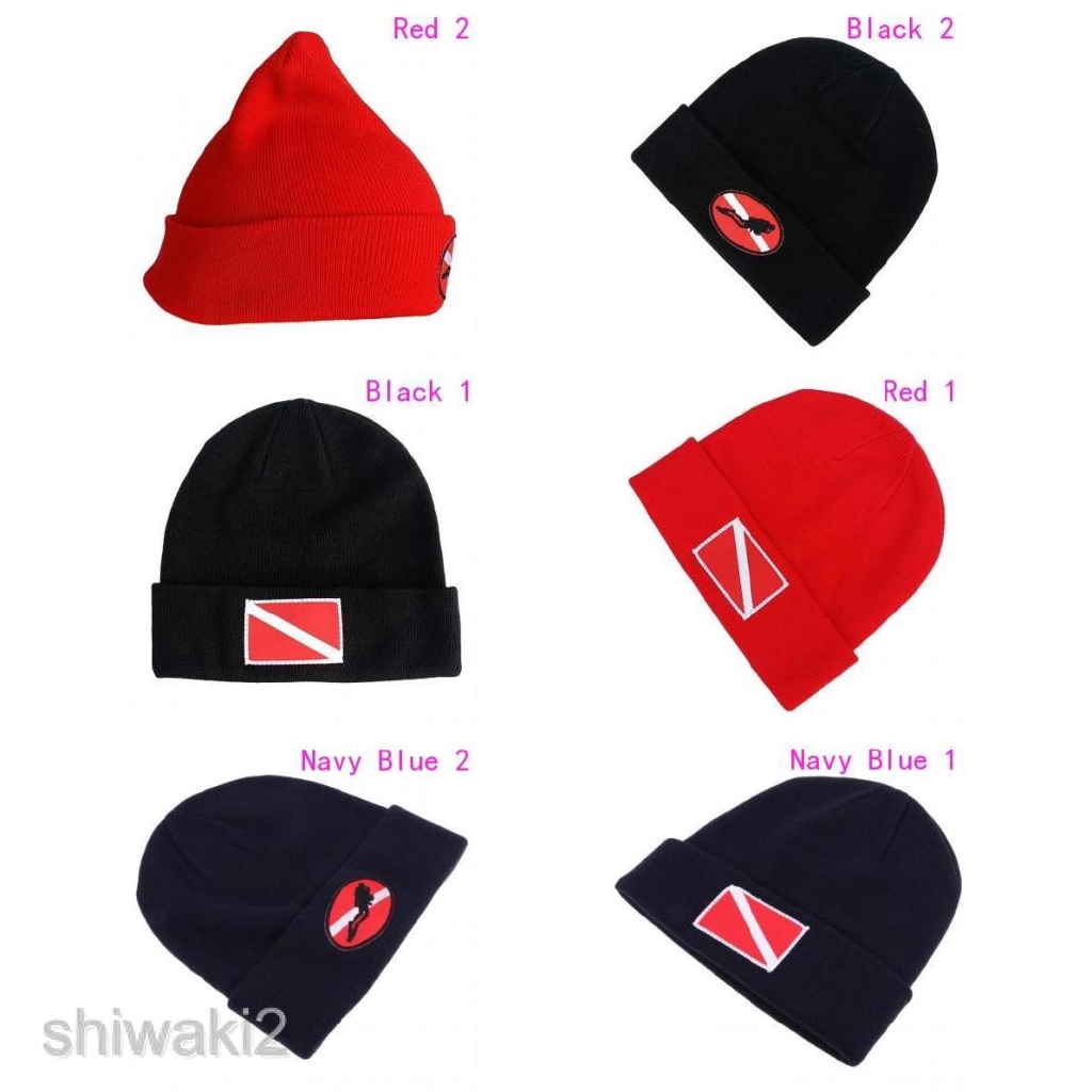 Dive Flag / Diver Down Scuba Diving Surf Kayak Sports Knit Beanie Hat ...