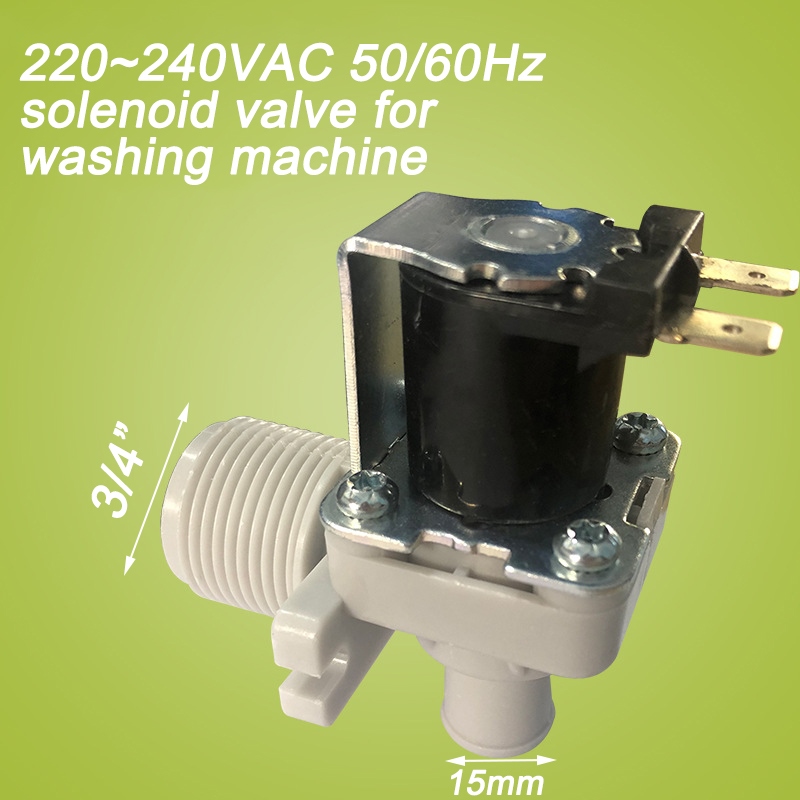 Water Inlet Valve Water Discharge Valve 6 point Threaded Plastic ...