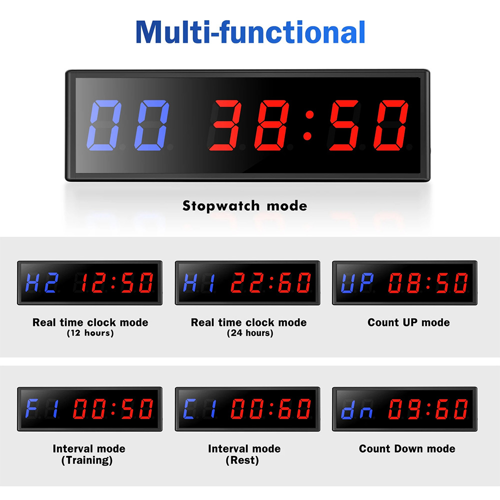 2.3 "Programmable LED Interval Timer Countdown Clock Stopwatch With ...