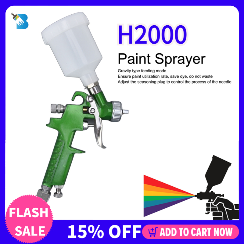 【yuanc】H2000 Air Painter ขนาดเล็กสเปรย์เป่าลมสำหรับทาสีเครื่องพ่นสีขนาด ...