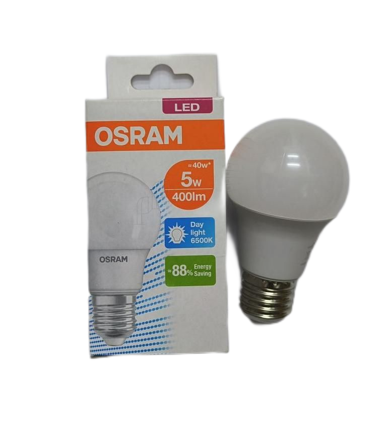OSRAM หลอดไฟ หลอดไฟLED BULB หลอดกลม หลอดประหยัดไฟ ขั้วE27 5W 7W 9W 12W 14W สีขาว Daylight สีวอร ...