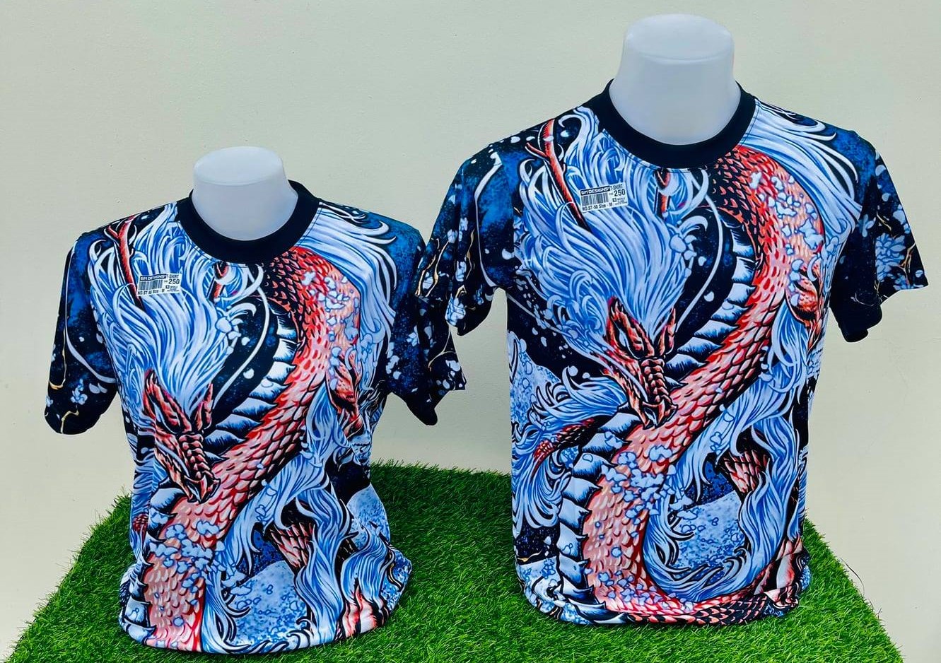 เสื้อมังกร ซื้อovp (เด็กโต) เสื้อยืดเด็กลายมังกรเสืออสูรเสื้อยืดมังกร ...