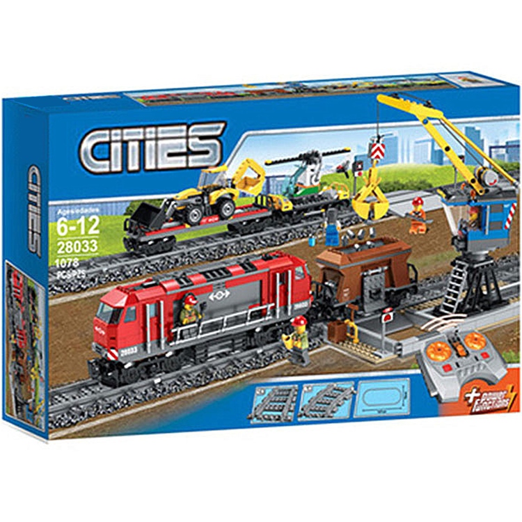 LEGO Assembling remote control electric passenger high-speed train ...