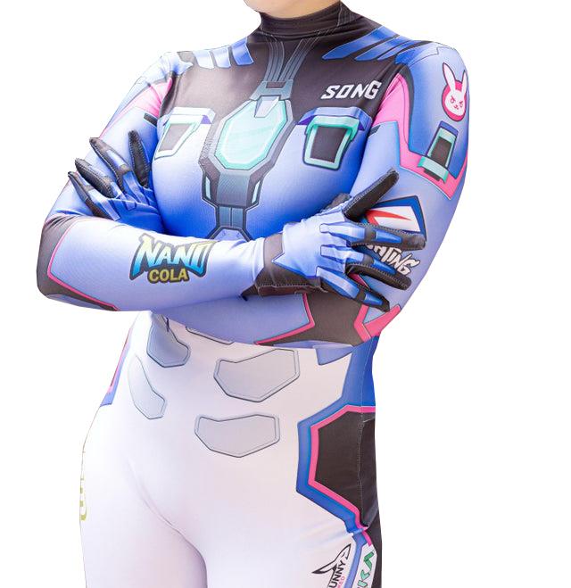 ผู้ใหญ่เด็ก D Va 2 ชุดคอสเพลย์หญิงสาวผู้หญิง Dva V2 เกมซูเปอร์ฮีโร่