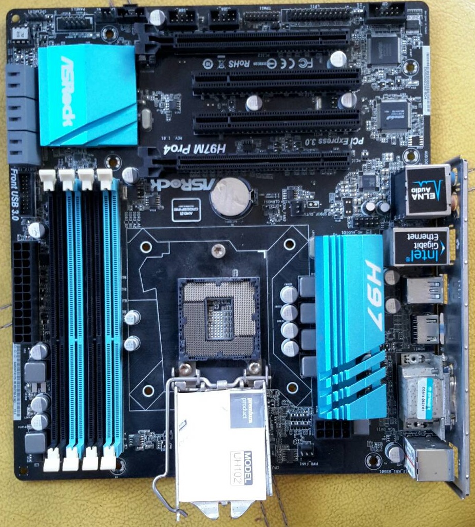 ASROCK H97M PRO4 MAINBOARD Socket 1150 Gen 4 Gen 5 DDr3 Bus 1066 1333 ...
