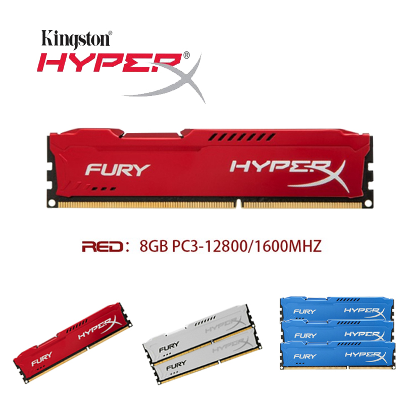 ท้องถิ่นไทยHyperx Fury แรม Ram DDR3 4GB 8GB 1600Mhz 1866Mhz DIMM 240Pin ...
