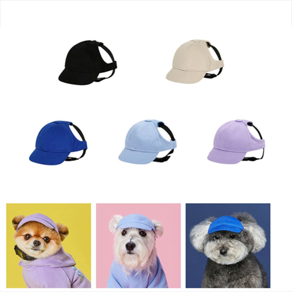 1x Pet Dog Hats Cat Caps, Summer Canvas Visor Hat Outdoor Dog Shade ...