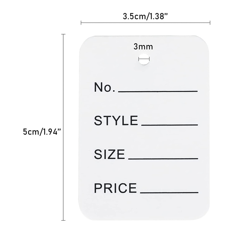 1000 PCS Price Tags Clothes Size Tags Coupon Tags Making Tag Store Tags ...