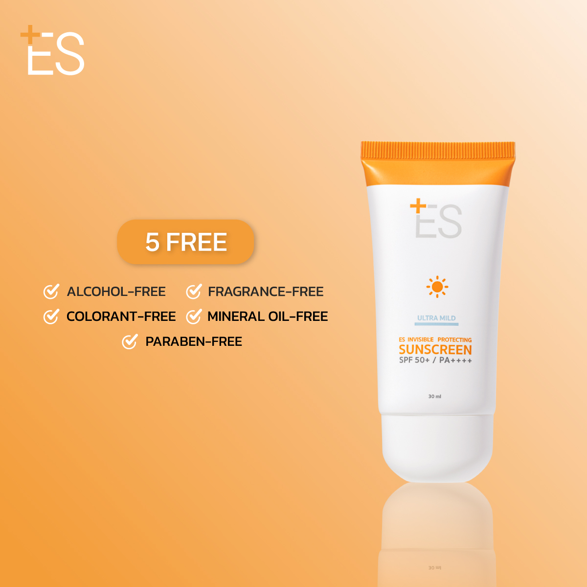 ES Invisible Protecting Sunscreen SPF50 PA เนื้อบางเบา ไม่เหนียว ...
