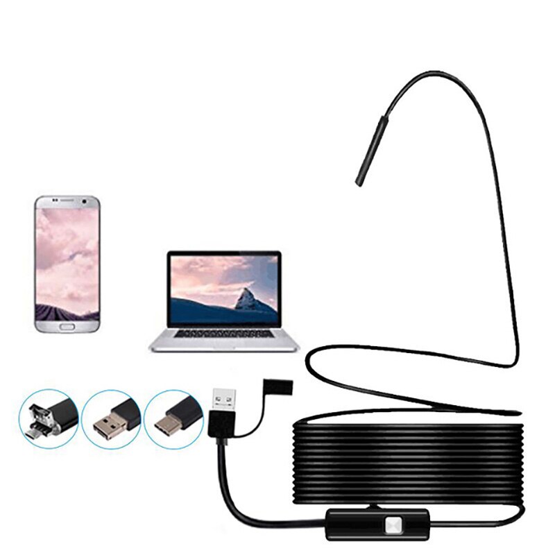 (Shipping From Thailand) Mini Android PC Typec-C/USB HD 1200P Endoscope ...