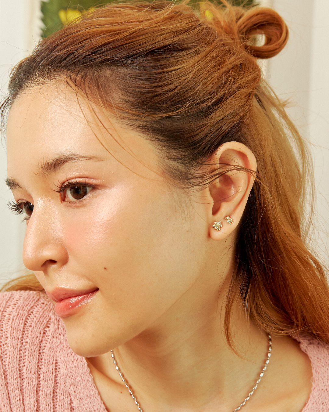 Julys - clover stud earrings - julysbkk - ThaiPick