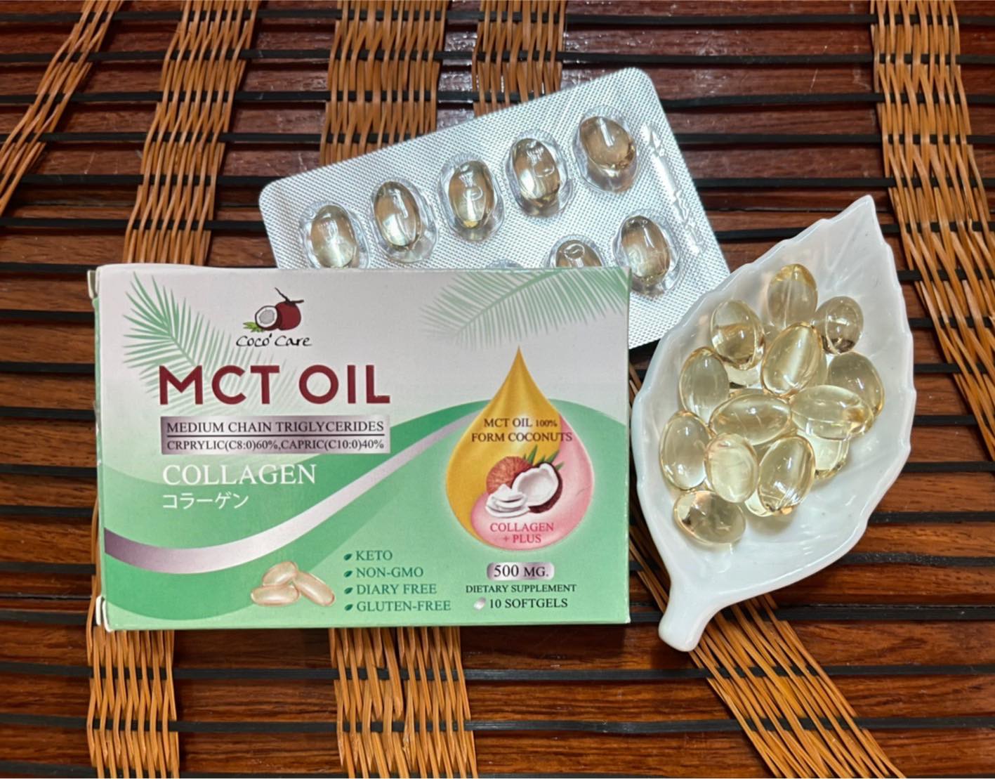 CocoCare MCT Oilคอลลาเจน (Medium Chain TriglycerideCOLLAGEN) KETO(คีโต คุมน้ำหนัก เผาผลาญไขมัน ...