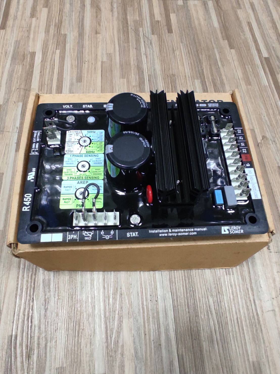 AVR R450 ควบคุมแรงดันไฟฟ้าอัตโนมัติ AVR สำหรับดีเซล Leroy Somer ...