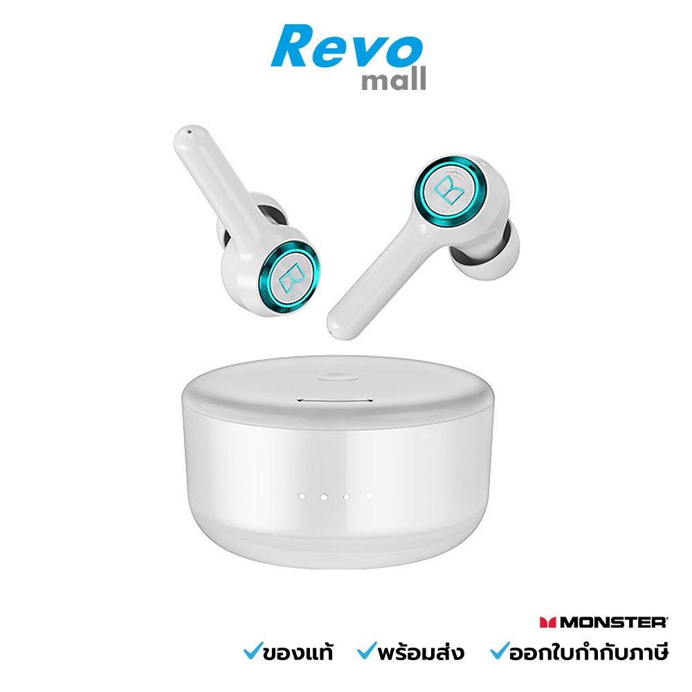 MONSTER หูฟังไร้สาย In-Ear Wireless รุ่น Clarity 102 White | Lazada.co.th