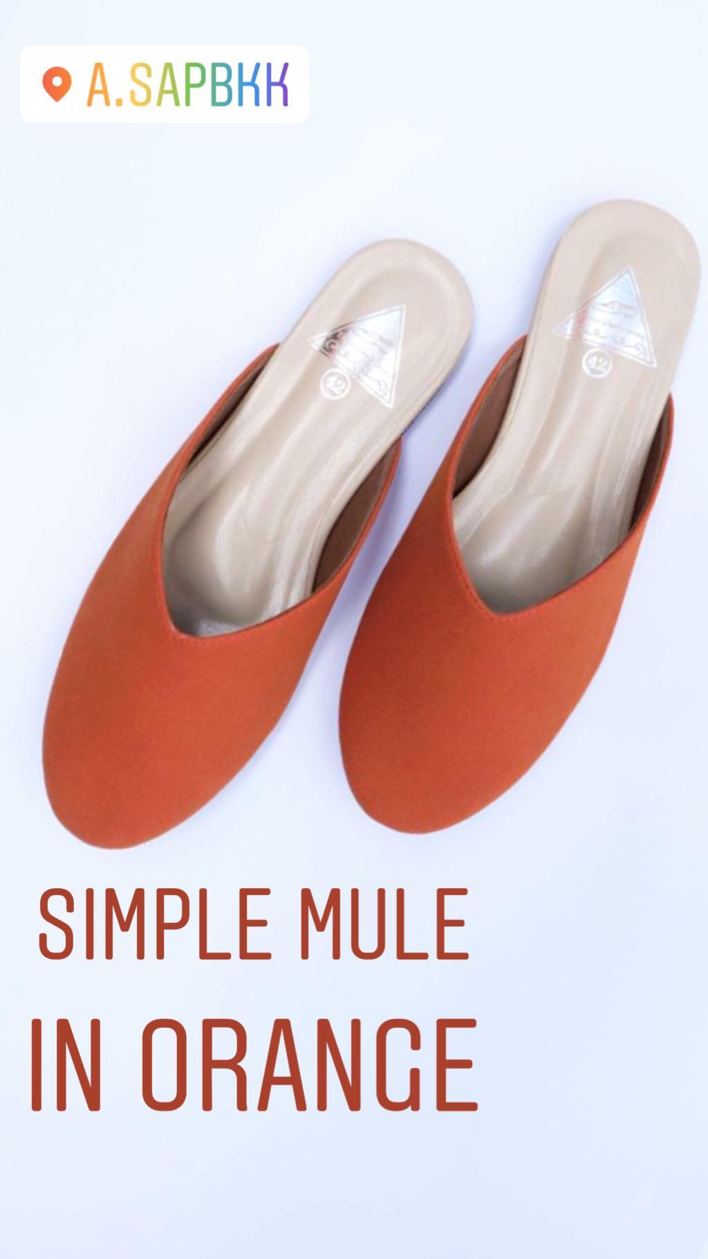 Simple Mule รองเท้าเปิดส้นทรงวี - Those.simple.shoes - ThaiPick