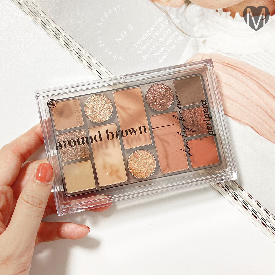 Peripera All Take Mood Technique Palette - 01 Around Brown - The ...