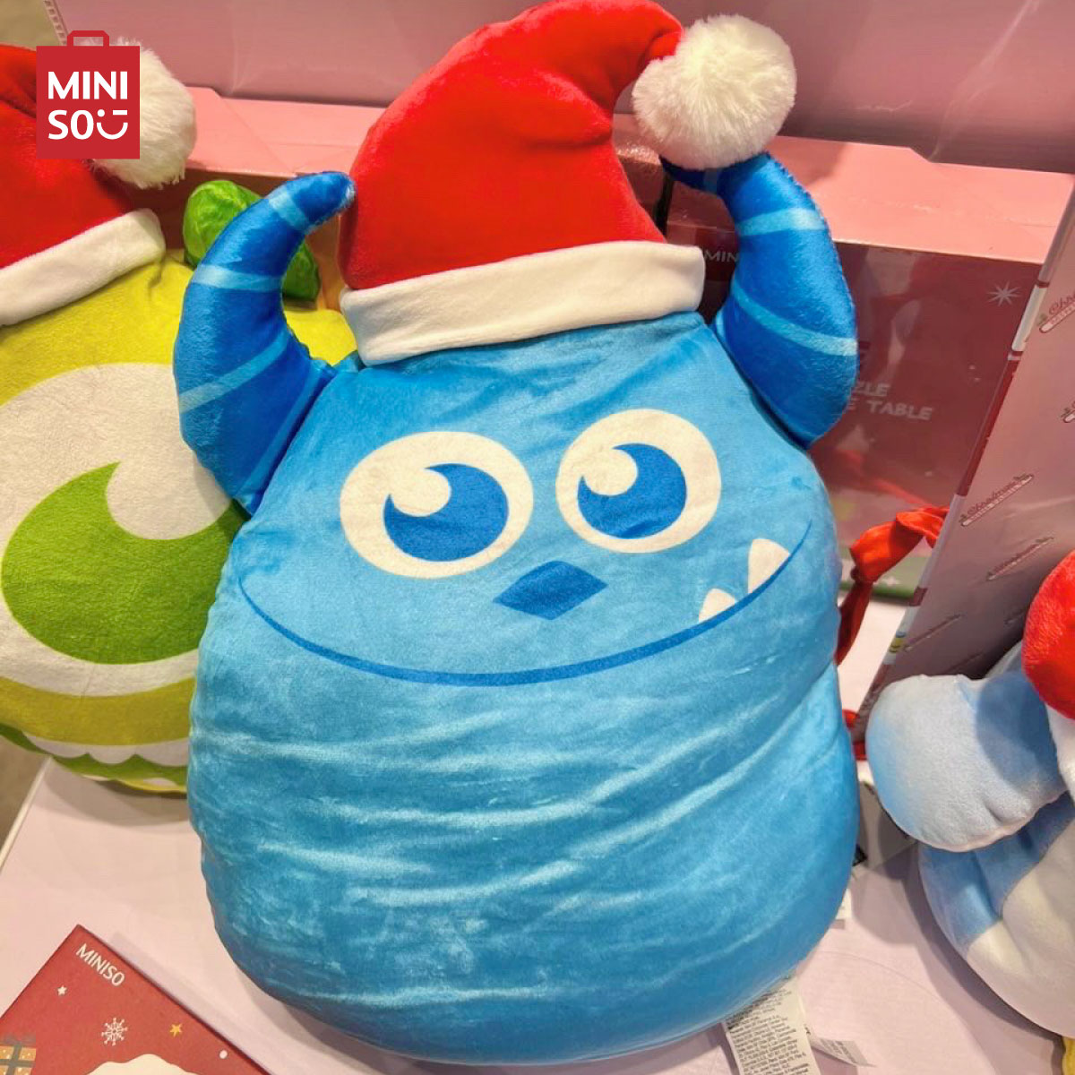 MINISO หมอน หมอนตุ๊กตา หมอนอิง Monsters University Christmas | Lazada.co.th