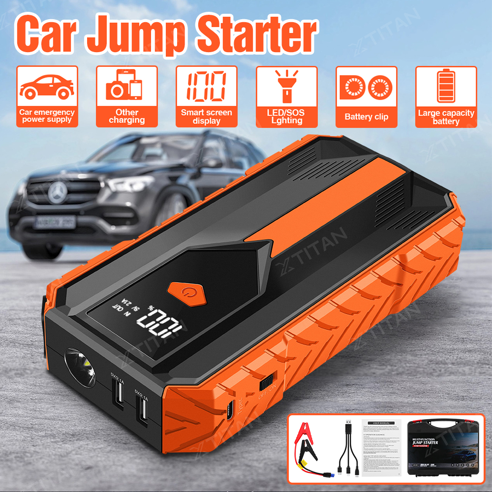 รับประกัน1ปีMulti-Function Jump Starter 12V Car Emergency Power Bank ...