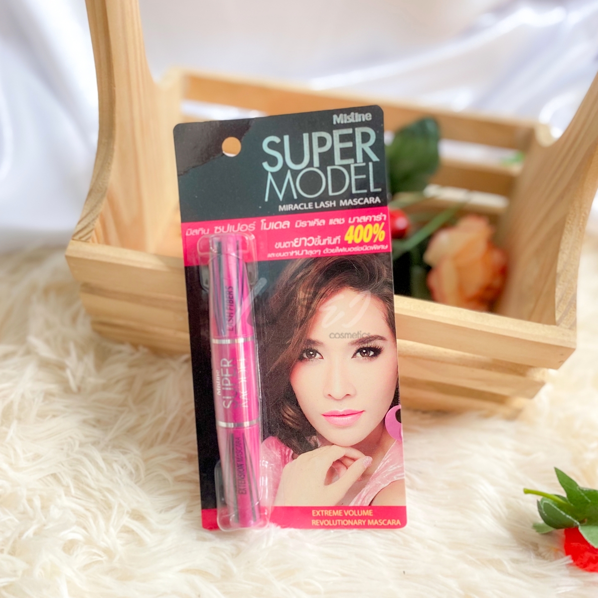 MISTINE มิสทิน มาสคาร่า ซุปเปอร์โมเดล 5.5 กรัม. Mistine Super Model Miracle Lash Mascara 5.5 g ...