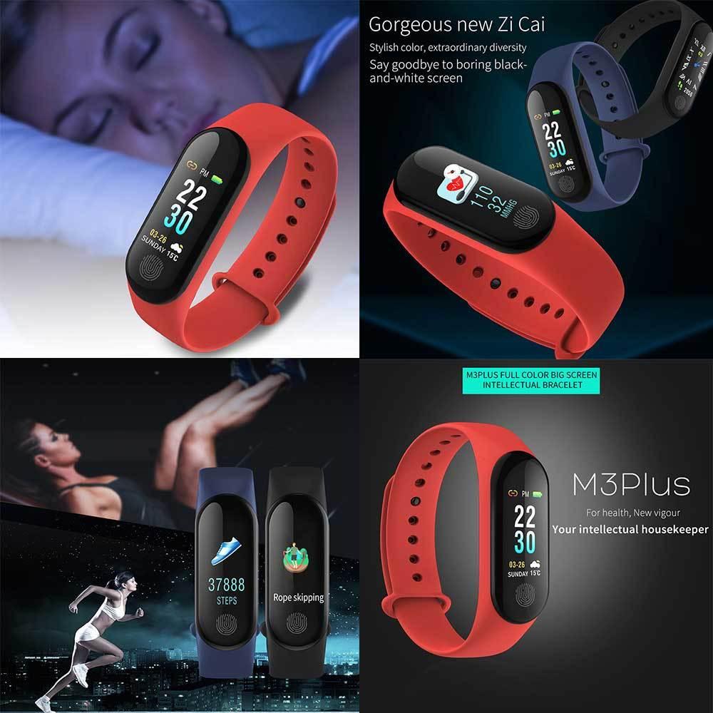 M2 SMART BAND กำไลอัจฉริยะเพื่อการออกกำลังกาย วัดความดันโลหิต เครื่อง ...
