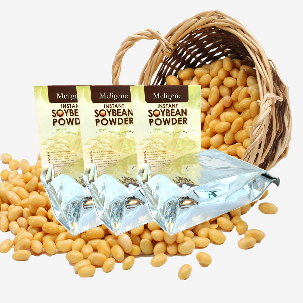 Soymilk Meligene นมถั่วเหลืองชนิดผงพร้อมดื่ม ชงพร้อมดื่ม Organic แท้ ...