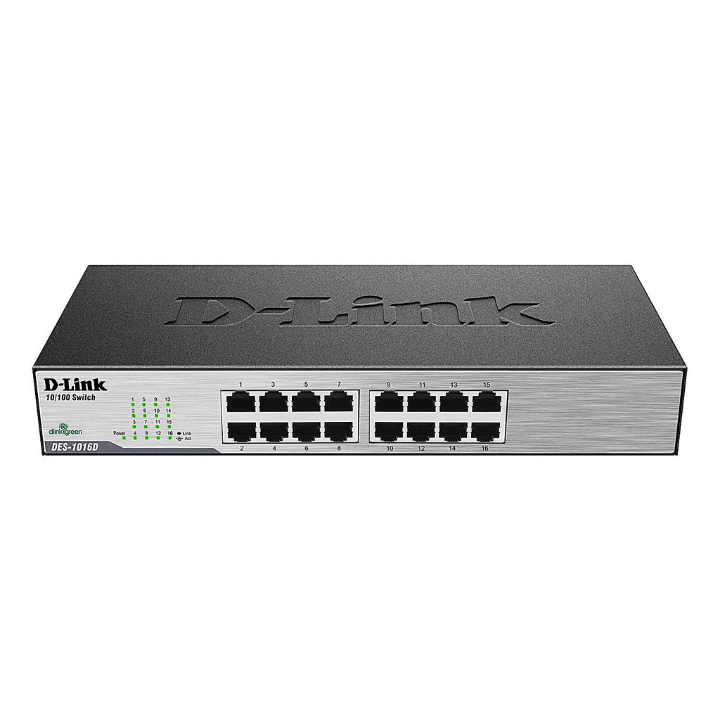 SWITCH HUB (สวิตซ์ฮับ) D-LINK 16 PORTS FAST PORT (DES-1016D) Warranty ...