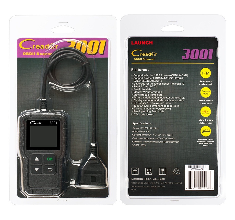 【จัดส่งด่วน】เต็ม OBD2 Code Reader Scanner การสแกนเครื่องอ่านโค้ด รหัส ...
