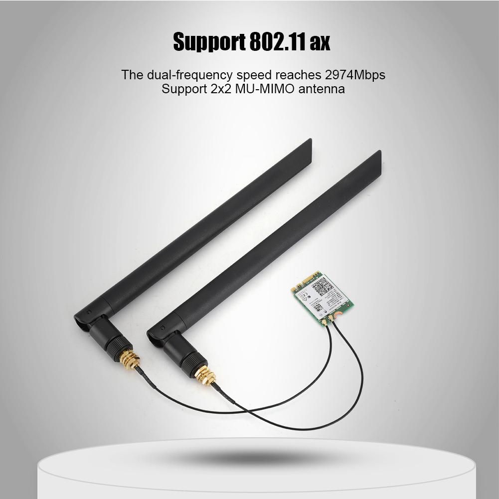 [มาใหม่] การ์ดเครือข่ายไร้สาย Dual WIFI Module Band ax200 2974Mbps ...