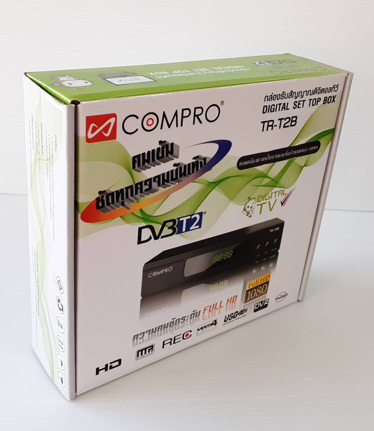 กล่องดิจิตอลCOMPRO TR-T2B ของแท้ กล่องดิจิตอล Digital TV Box(SET TOP ...