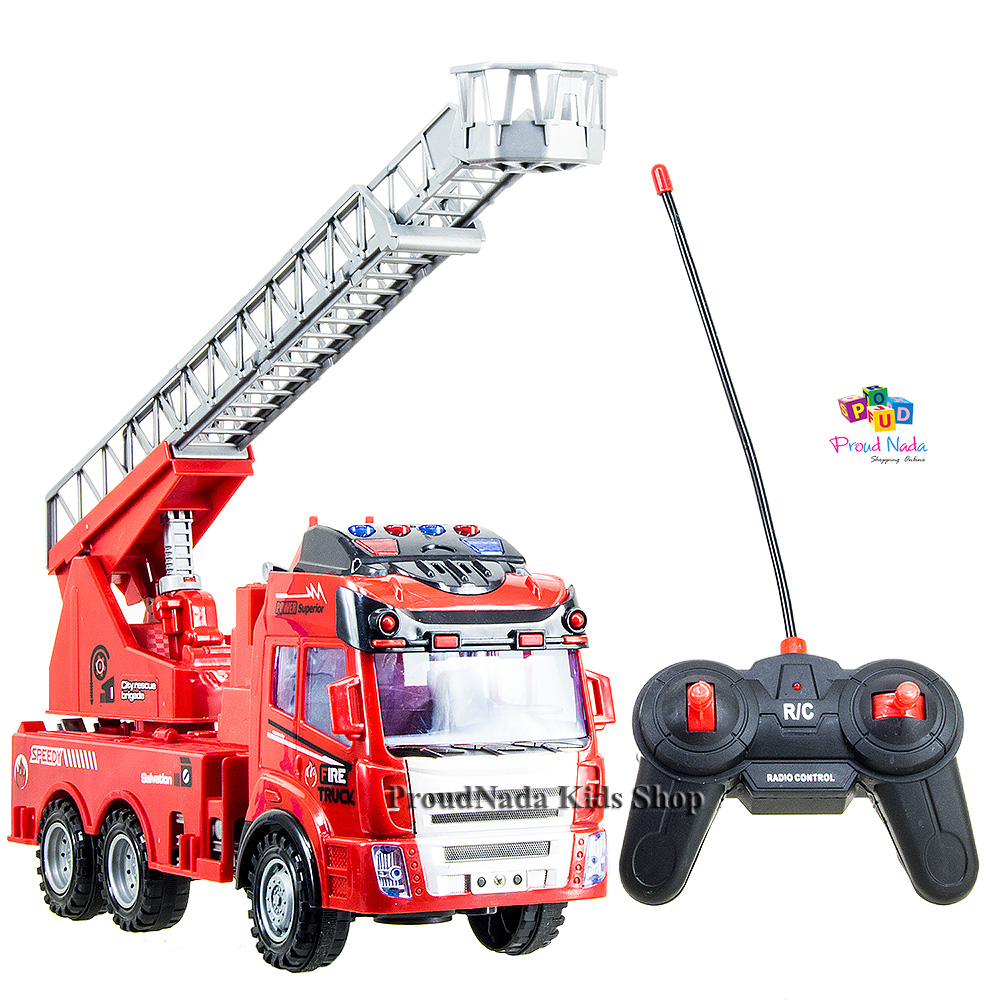 ProudNada Toys ของเล่นเด็กรถกระเข้าดับเพลิงบังคับวิทยุ FIRE TRUCK RADIO ...