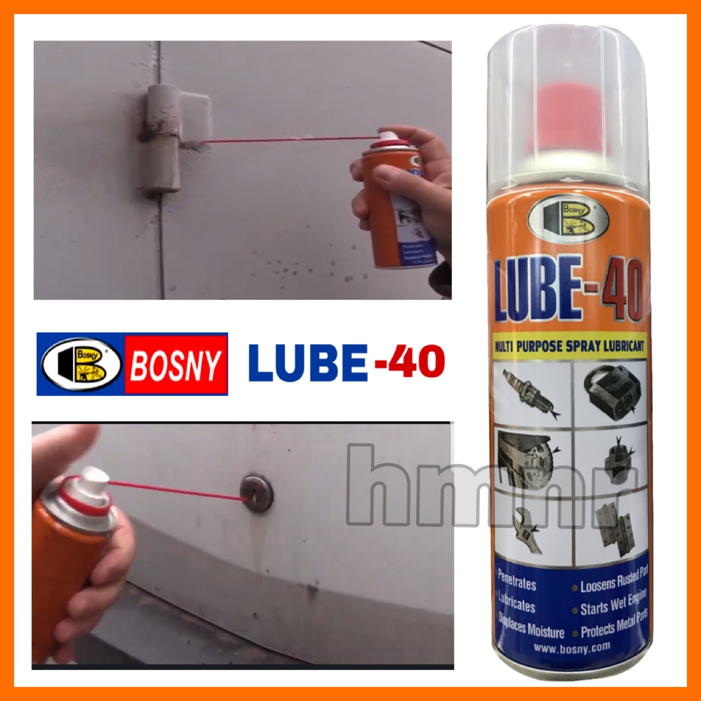 Bosny Lube-40 สเปรย์อเนกประสงค์ น้ำมันอเนกประสงค์ น้ำมันครอบจักรวาล ลูป ...