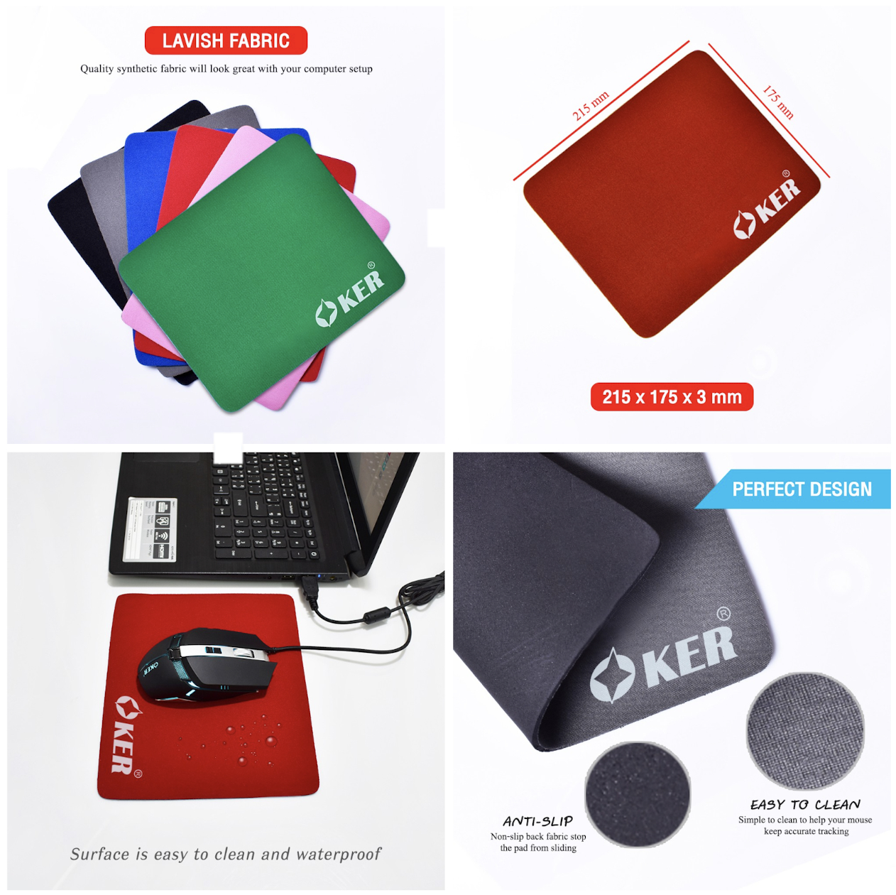 แผ่นรองเม้าส์ Surface 1030 Optical Mouse Pad แบบอ่อน - ALL center. - ThaiPick