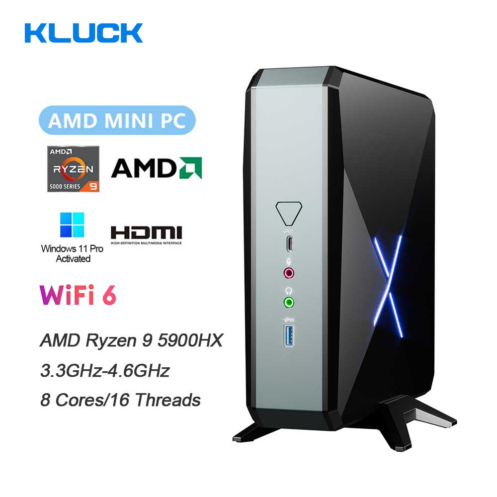 New Gaming PC MN59 AMD Ryzen 9 5900HX 8 Cores 16 Threads Wi-Fi 6E ...
