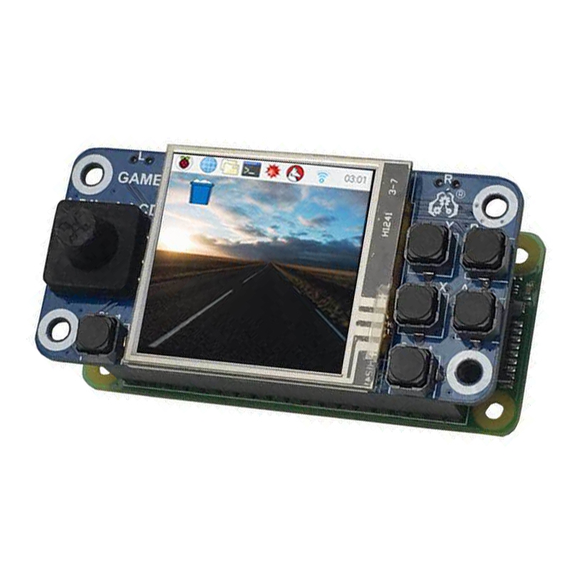 มินิเกมคอนโซลบอร์ดจอ1.54นิ้วจอแสดงผล LCD กดสำหรับ Raspberry Pi 2B/3B ...